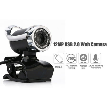 Topcobe USB 2.0 12.0 Megapixel Web Camera, Portable Digital Webcam for ...