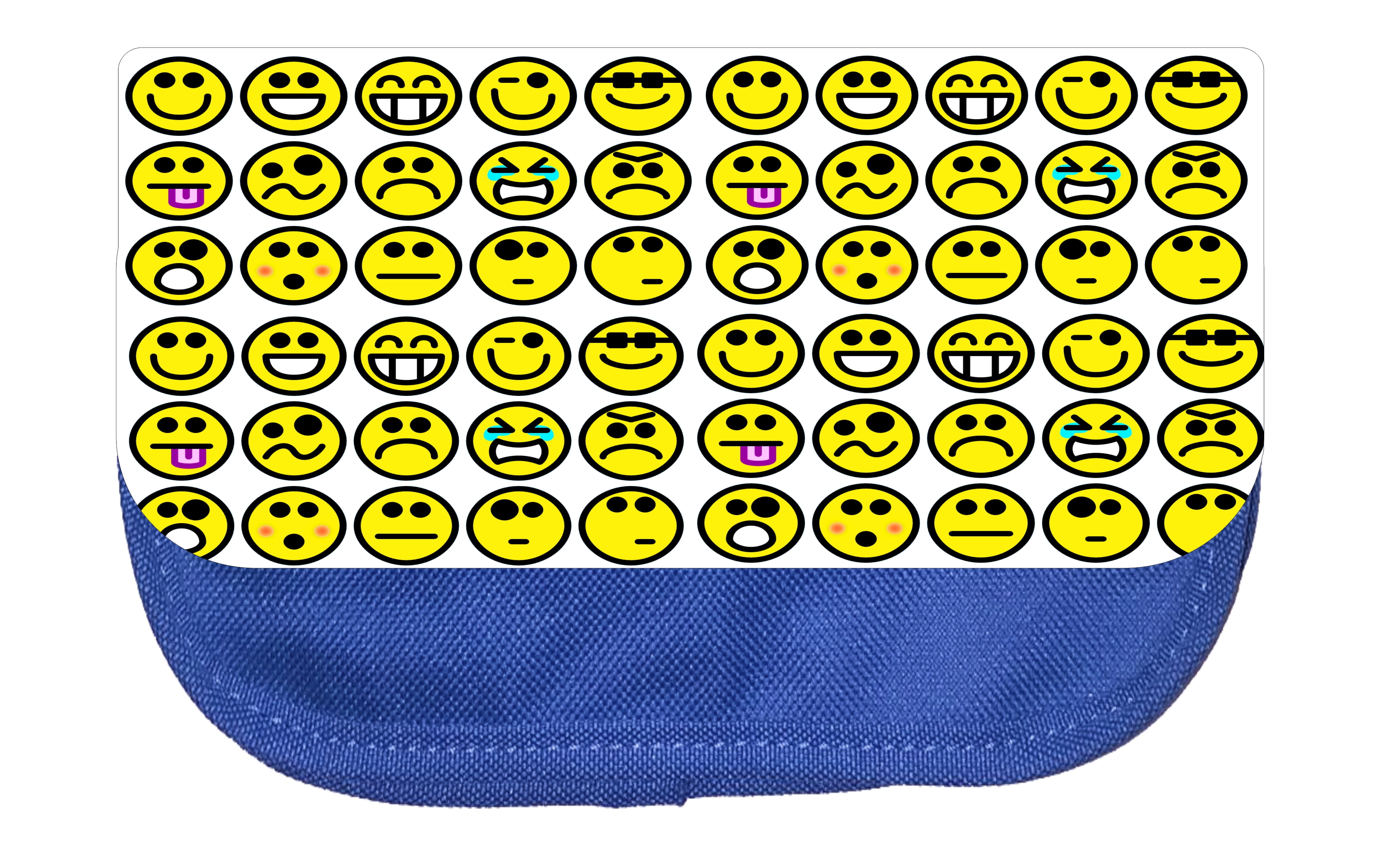 Pencil Bag Emoji Print Pencil Pouch 2 Pocket Pencil Case Organizer ...