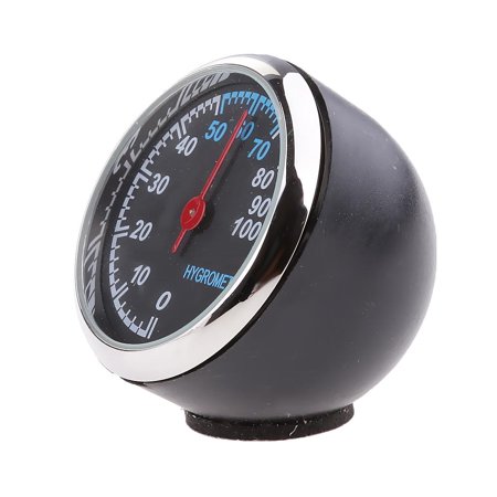 Car Dashboard Analog Hygrometer Humidity Meter Pointer Black | Walmart ...