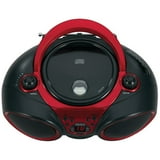 Jensen, Portable Stereo CD Player, RRK150, Red with AM/FM Stereo Radio ...