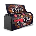 PHELIKA Jesus Loves You Christian Monogram 02 Magnetic Mailbox Covers ...