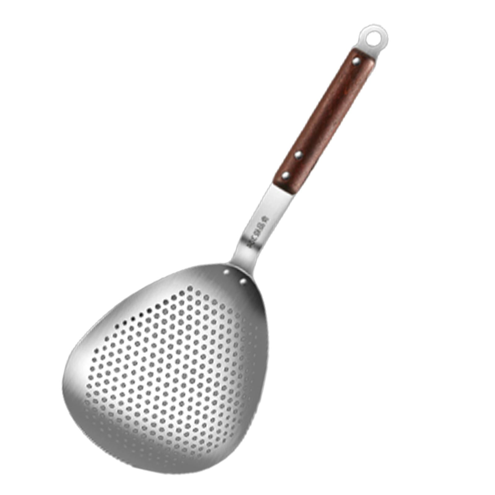 Cooking Skimmer Slotted Spoon Stainless Steel Pasta Spaghetti Drain ...