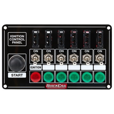 JEGS 11080 Roll Cage Mounted Switch Panel Kit Black Powder Coat Finish ...