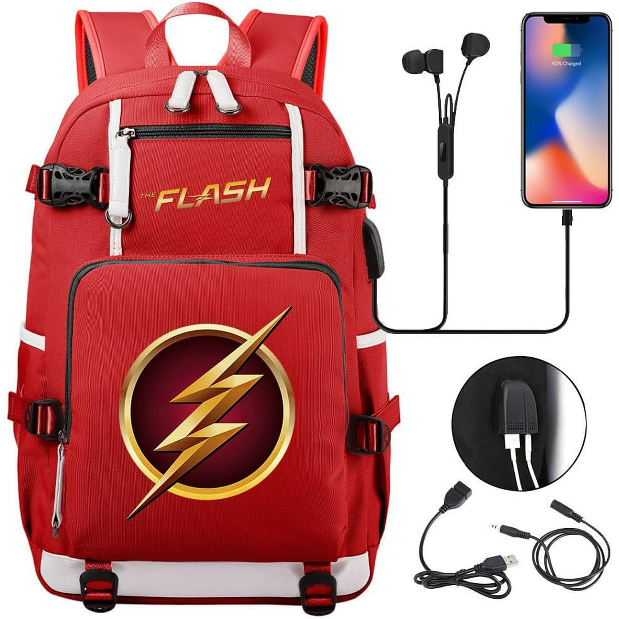 Click here for Afdsgdfh The Flash Bookbag With Usb Charging Port-... prices