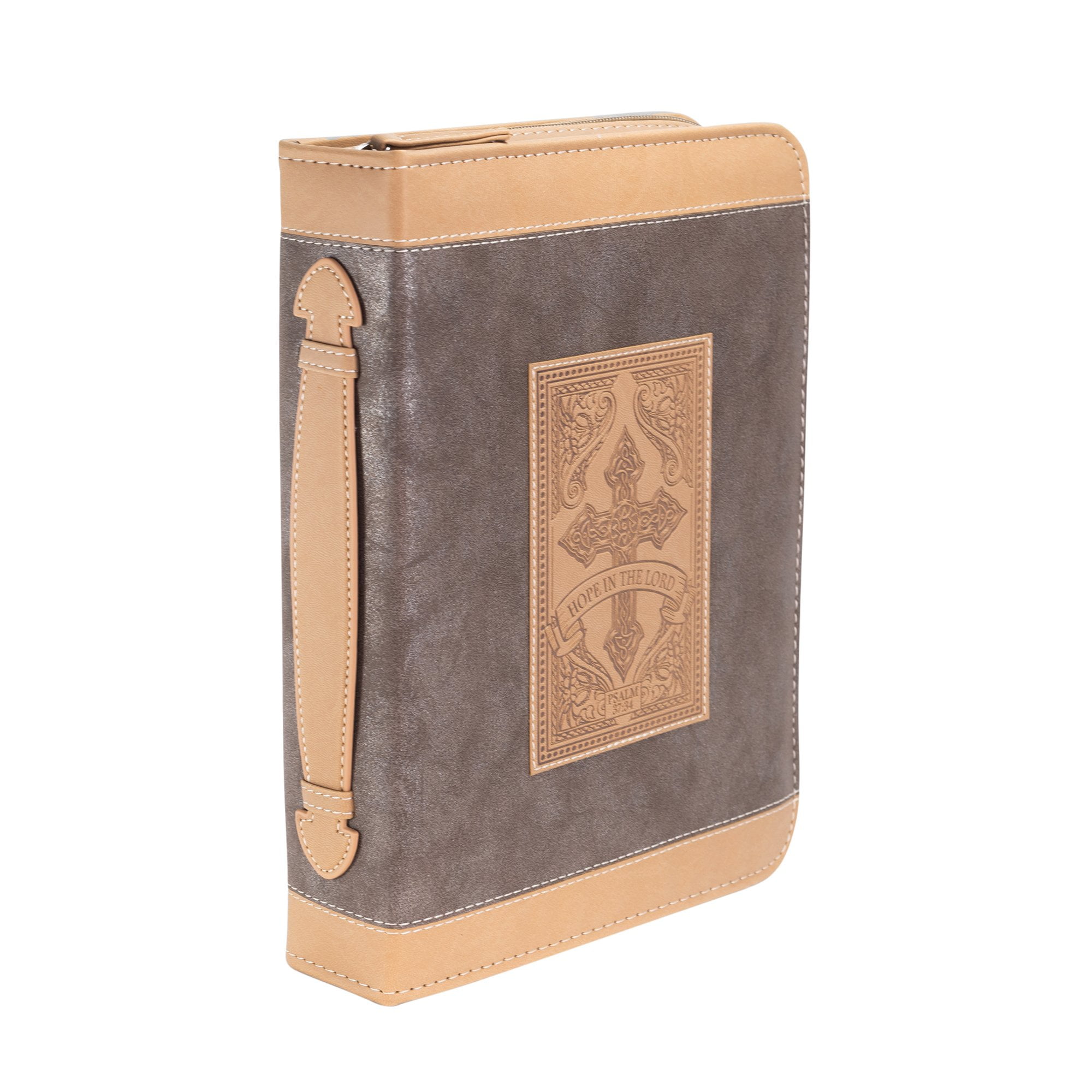 Bible Cover - Brown Cross, Hope in the Lord - Walmart.com