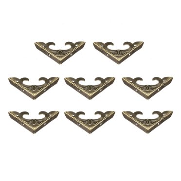 Uxcell Metal Desk Corner Protectors Table Edge Cover Guard 1.57" x 1.57 ...