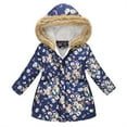CAIXIA Winter Coats For Girls Hooded Waterproof Floral Printed Kids Toddler Warm Snow Puffer ...