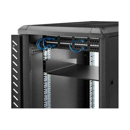 StarTech.com 2U Fixed Server Rack Mount Shelf, 16in Deep Steel ...