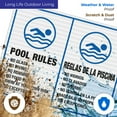 Pool Rules Sign Bilingual, English Spanish, - Walmart.com