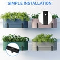 Evjurcn 4 Pack Window Box Brackets Adjustable Planter Box Bracket Heavy ...