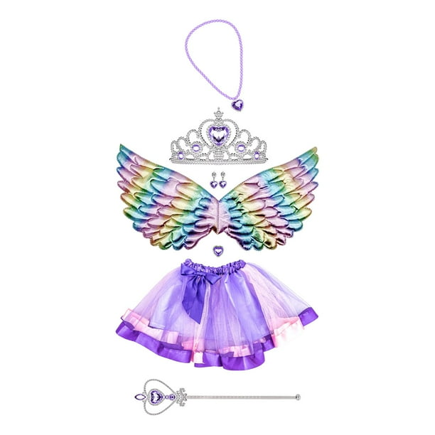 Girls Fairy Costume Set Halloween Halloween Cosplay Kids Butterfly Wing ...