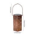 4 Style Hexagonal Solar Projection Light, Metal Bird Pattern Outdoor ...