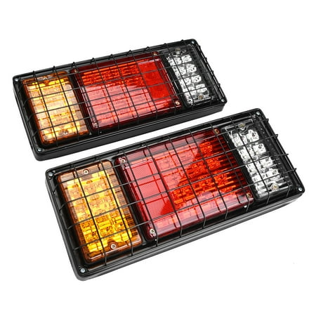 Tail Lights,2pcs 12V LED Tail VLED Tail Lights Trailer Tail Light Built ...