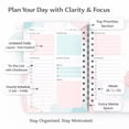 Aesthetic To-Do Planner A5 Notebook with Stickers, Undated Weekly ...