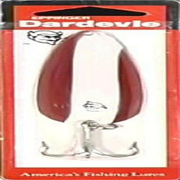 Eppinger Dardevle Weedless Spoon, Red & White Nickel Back, 1oz, Fishing ...