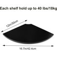 Corner Shelf Wall Mounted, 12 Inch Wood Floating Corner Shelves with ...