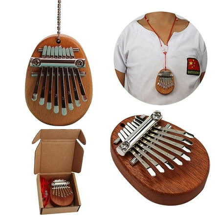 Mini Thumb Piano Kalimba 8 Keys Finger Piano Portable Mini Piano Wood ...
