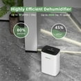 Hogarlabs 10 Pint Dehumidifiers for Home and Basements, with 3 Working ...