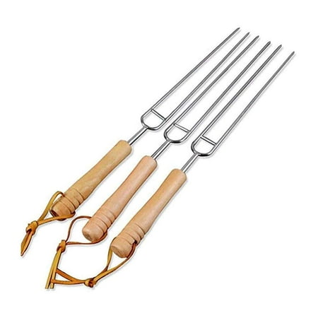 Crday Profession Toasting Fork for Open Fires 3PCS Meat Forks Fondue ...