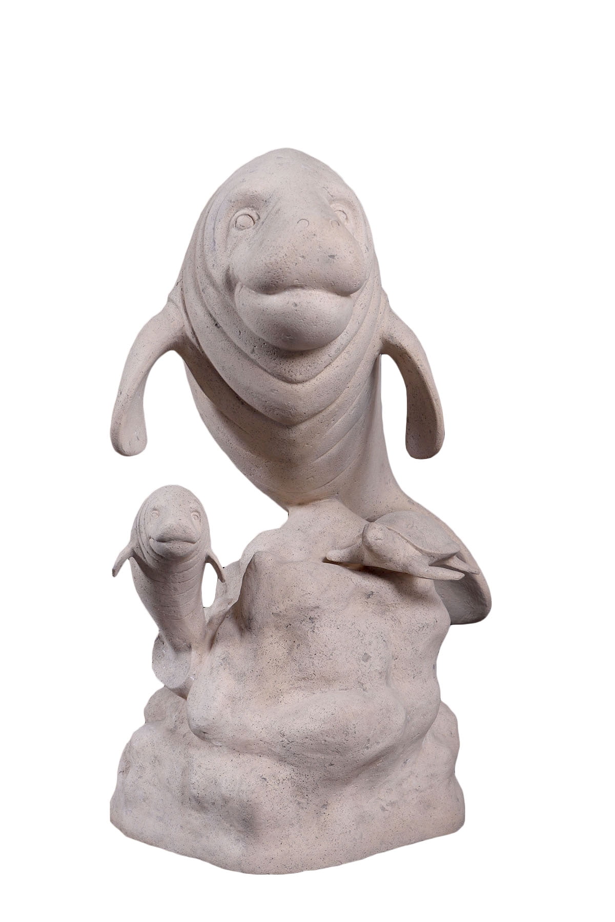 Manatee and Baby Resin Statue Decor Sculpture (Roman Stone) - Walmart.com