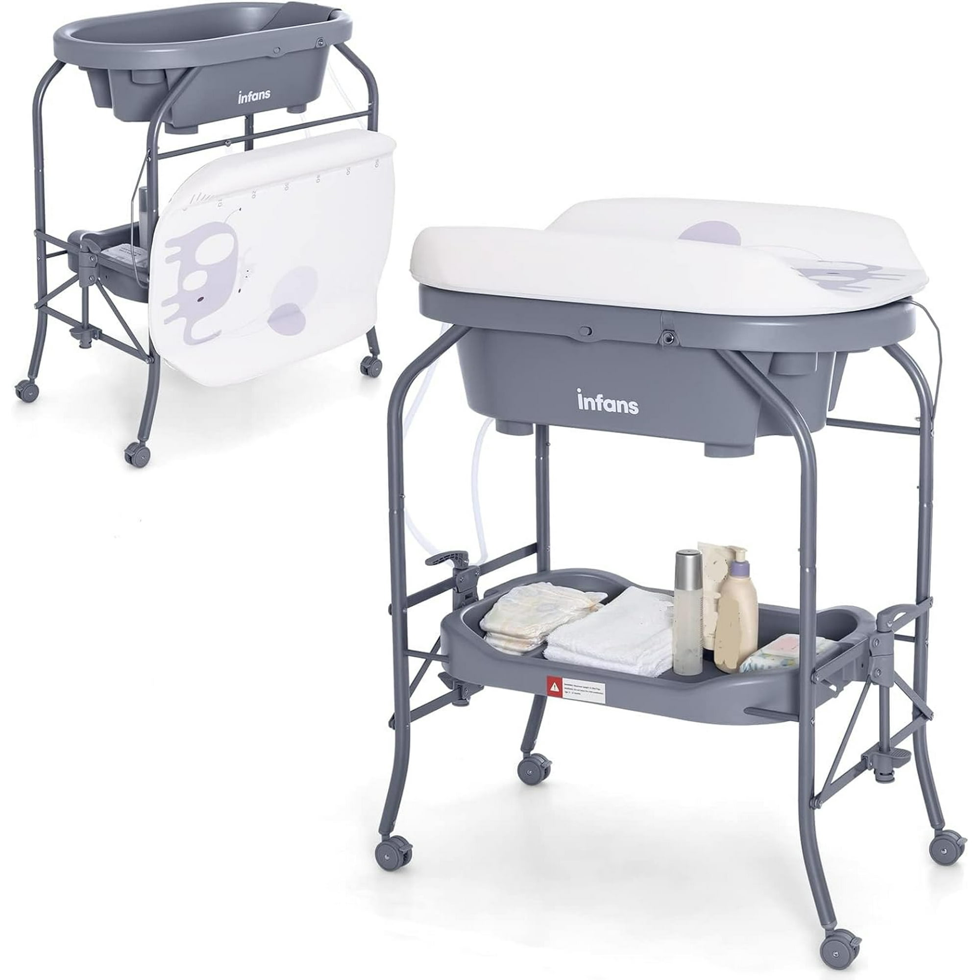 Click here for Infans Baby Changing Table With Bathtub  Foldable... prices