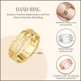 14k Rose Gold Classic Greek Key Band Ring (Size 4.25) - Walmart.com