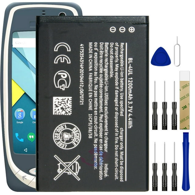 Replacement Battery BL-4UL For Nokia 225 RM-1011 RM-1126 RM-1012 Tool ...