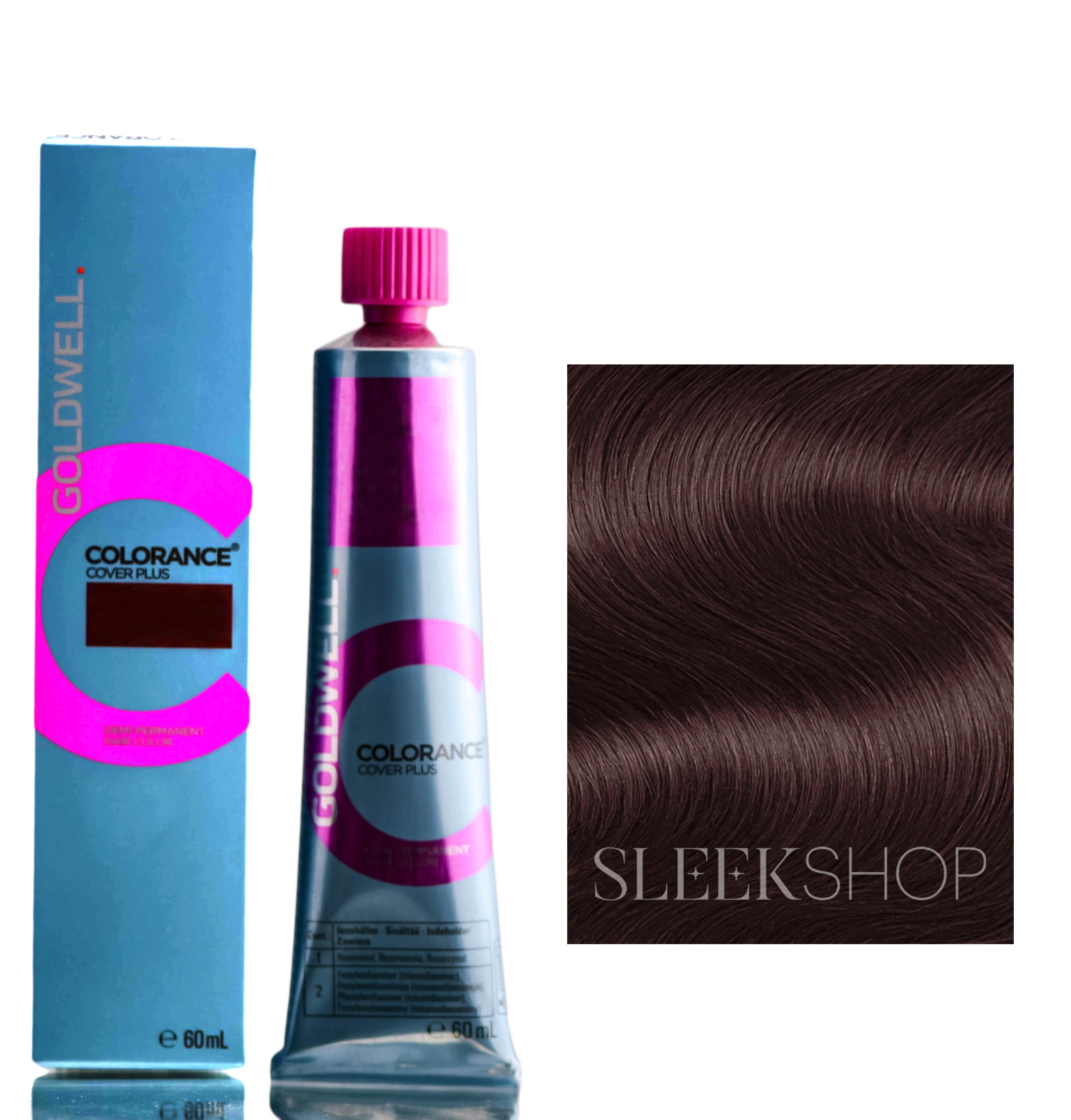5N@RR / Light Brown Elumenated Intense Red , Goldwell Colorance Demi ...