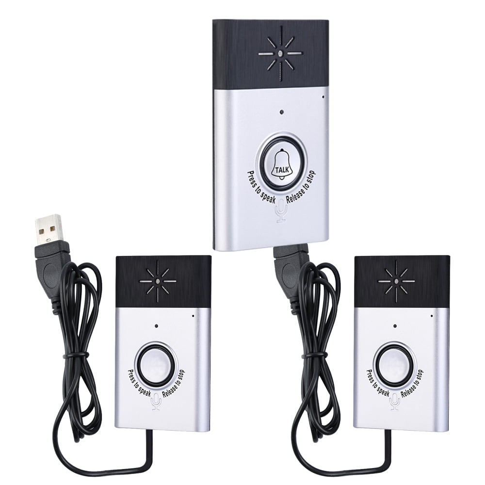 Carevas Wireless Voice Doorbell 2-way Talk Monitor with 1*Outdoor Unit ...