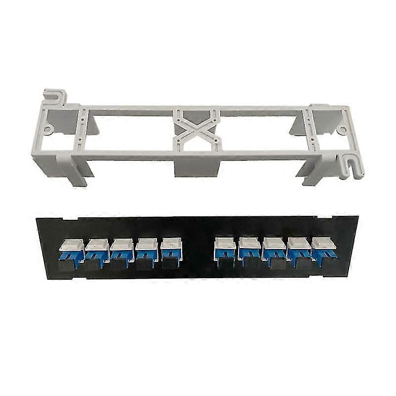 10 Port SC Wallmount Rack Mount Patch Panel 10G Support 1U Network ...