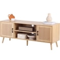 KATHY&BOB Minimalist Modern TV Stand for TV ups to 65", Wood ...