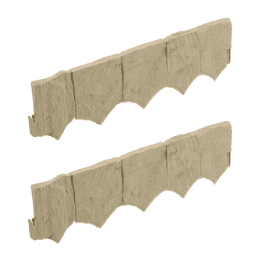 Suncast 10 Piece Landscape Design Border Decorative Stone Edging (4 ...
