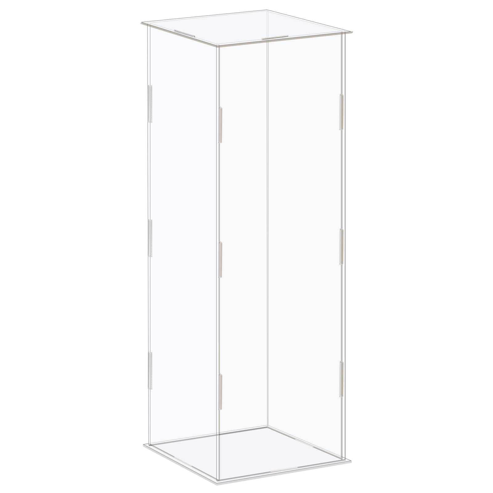 Uxcell Display Case Box Acrylic Box Transparent Dustproof Protection ...