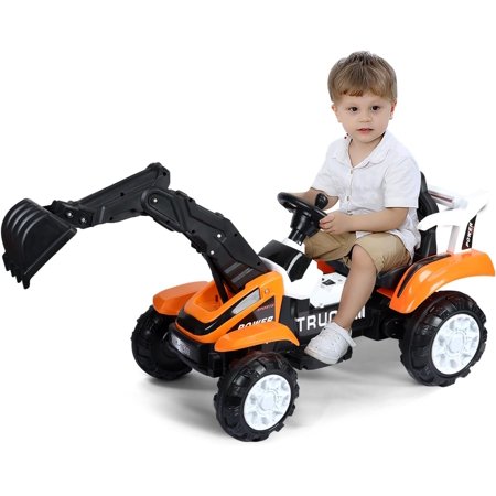 FYBTOF Ride on Excavator,Battery Powered Digger,Electric Construction ...