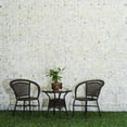 Dualoai 6 Pieces Removable Artificial Flowers Wall Panel Wedding Decor ...