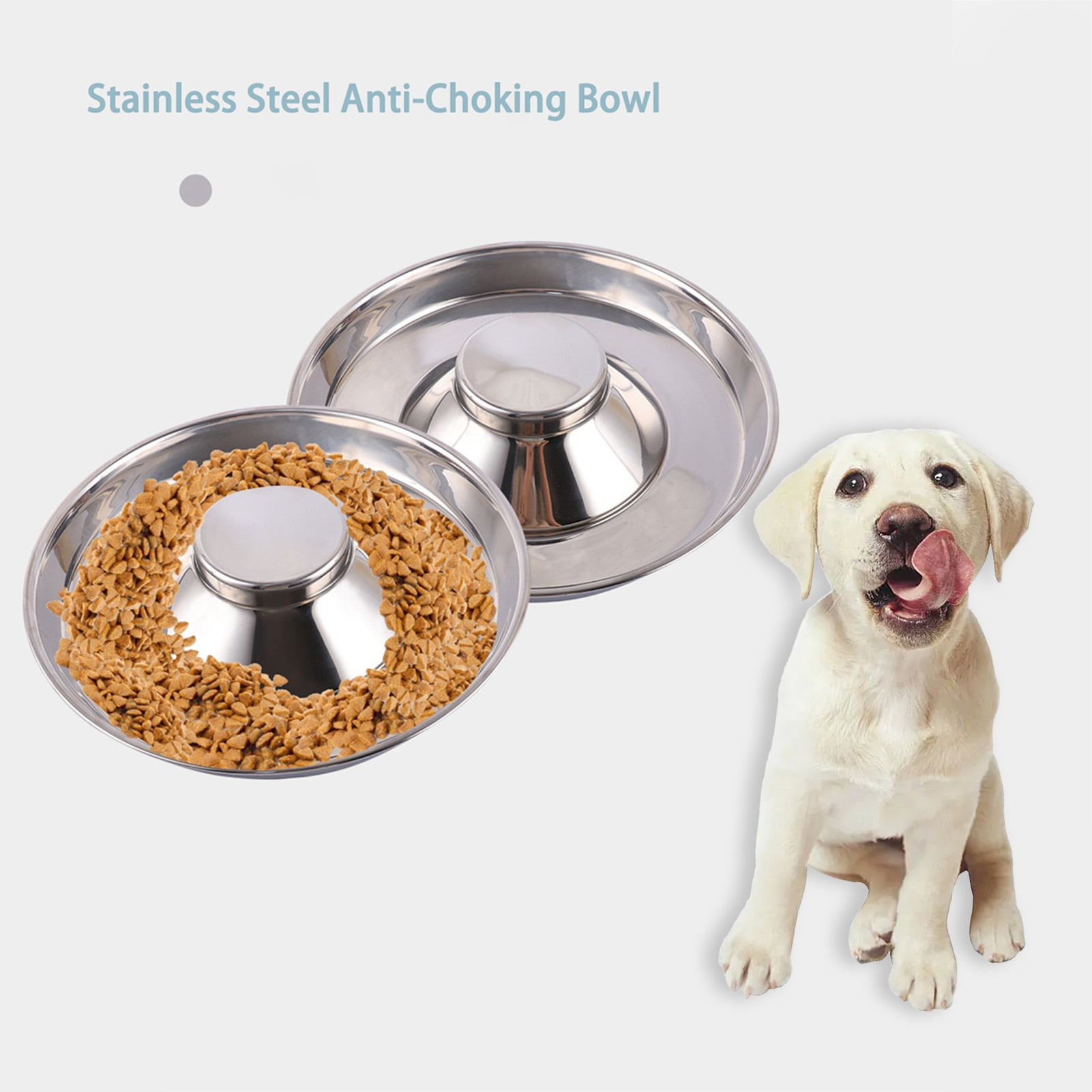 Warkul Slow Dog Bowls Feeder, Slow Food Bowl Rounded Edges Stable Slow ...