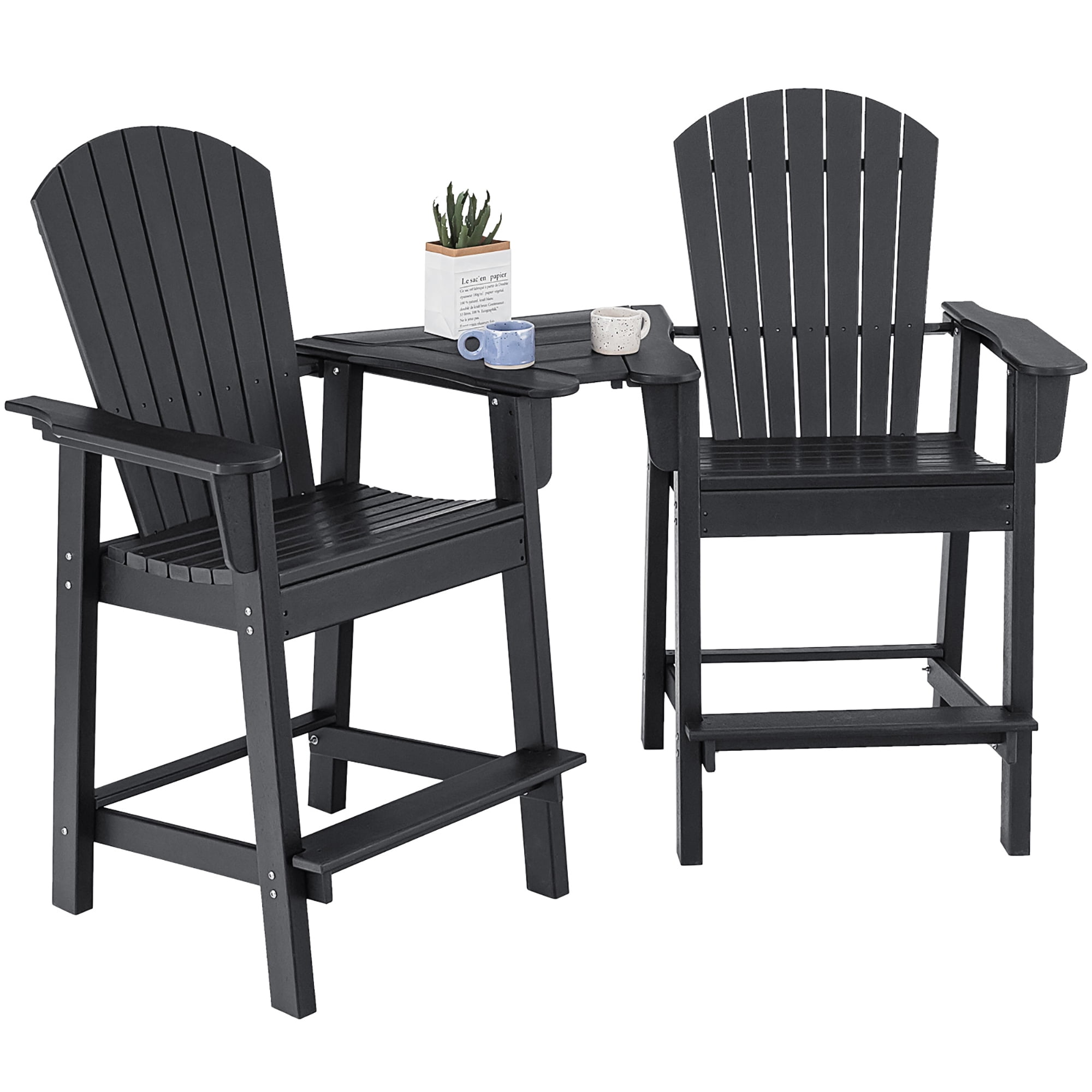 Click here for Costway 2pcs Hdpe Tall Adirondack Chair Barstools... prices