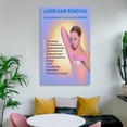 Beauty Salon Promotional Laser Hair Removal Canvas Wall Art Posters For ...