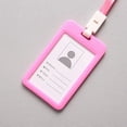 HJQEQVD Portable Colorful Employee Plastic ID Card Holder Name Tag ...