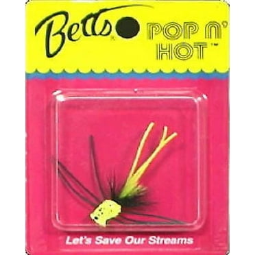 Betts Fishing Lure 1201-8-1 Pop N' Hot Fly Popper Size 8 White Fishing ...
