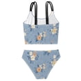 BZSMCE Swimsuit 2-Piece Tank Swimming Wear Quick Dry Bathing Suit-Blue ...