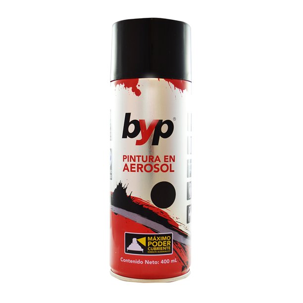 Aerosol Negro Satinado BYP Caja 12 piezas 400 ml | Walmart en línea