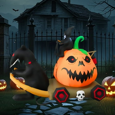 Gemmy Industries Yard Inflatables Pumpkin Scrooge, 12 ft - Walmart.com