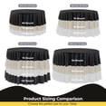 Exquisite 1-Pack Black Round Plastic Tablecloth Disposable – Size: 90 ...