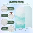 Aqua Ombre Mountain Arch Backdrop Cover 7.2Ft, Wedding Arch Covers ...