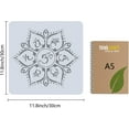 12 Inch 6-Chakra Mandala Stencil Flower Pattern Templates Large ...
