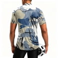 BRANROY Cycling Jersey Men Short Sleeve - Printed Half Zip Crew Neck ...