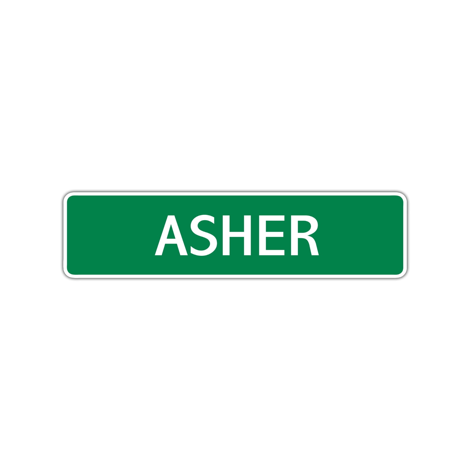 Asher Boys Children Name Letter Printed Label Novelty Kids Indoor ...