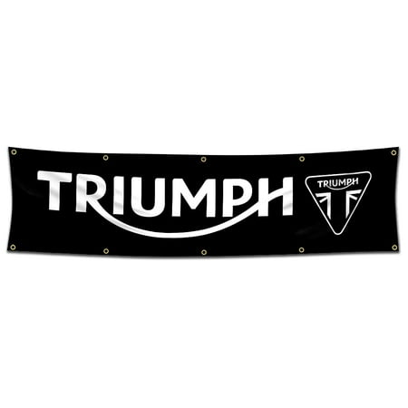 ENMOON Triumph Motorcycles Logo Banner Vinyl,Garage Sign,office or ...