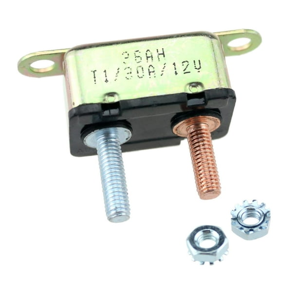 Automotive Short Stop 12V Circuit Breaker Metal Auto Reset Breaker ...